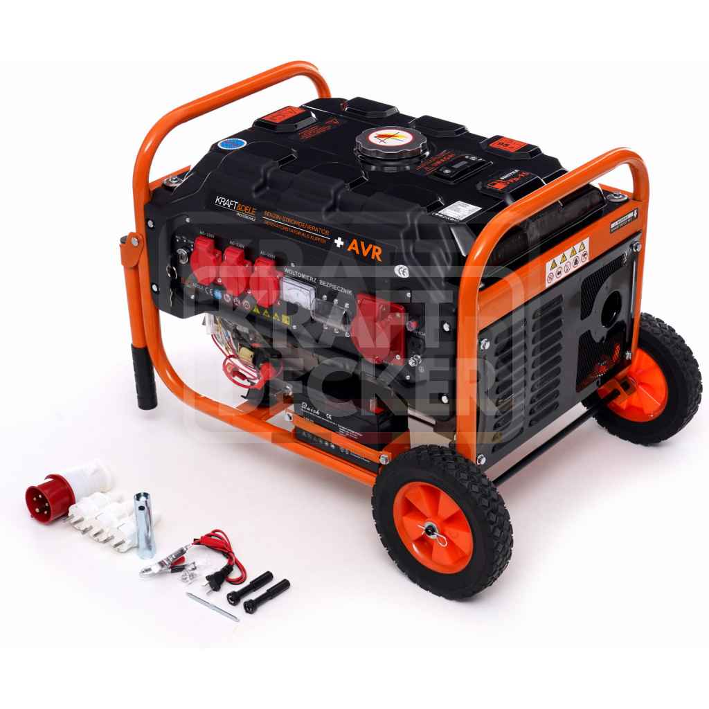 Groupe Électrogène Essence 8,5kW 8500W AVR Insonorisé - KraftDecker